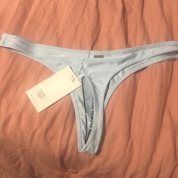 white fox | Swim | White Fox Baby Blue Thong Bikini Top Set | Poshmark